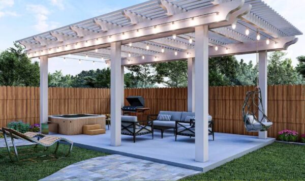 Pergola Installation in St. Petersburg - Hage Fence